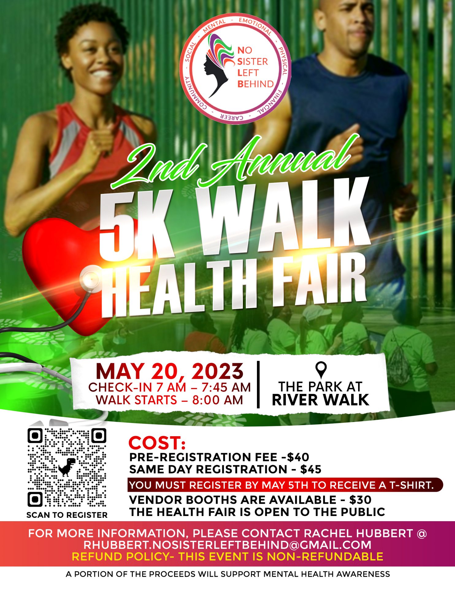 No Sister Left Behind: 2nd Annual 5K Walk Health Fair